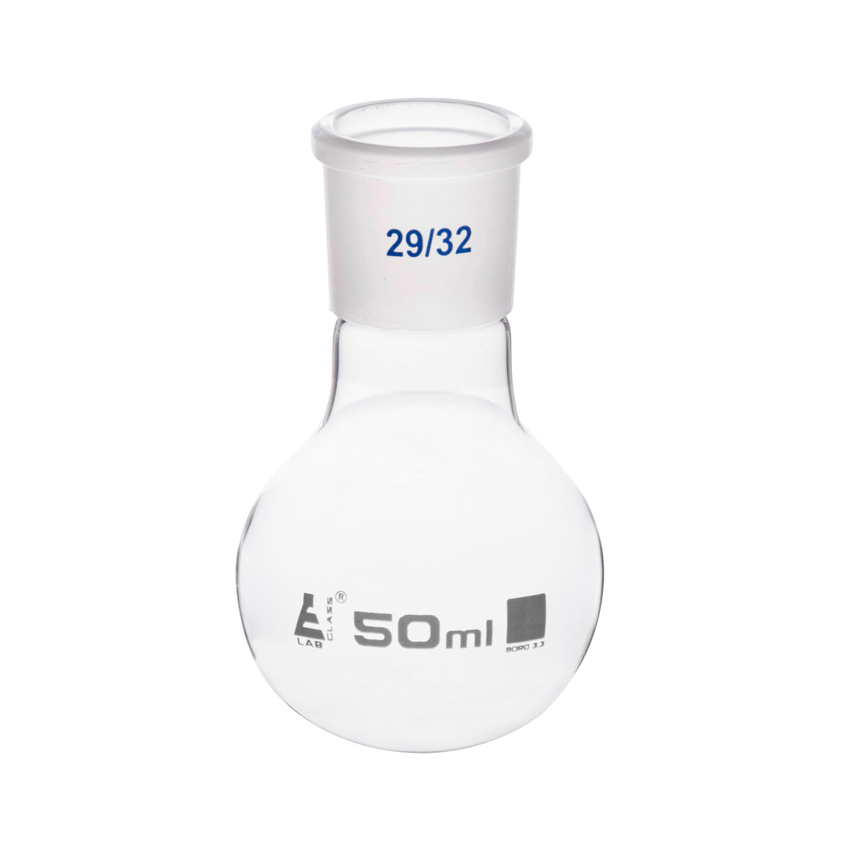 Flask Boiling with joint 50ml, socket size 29/32, round bottom, interc ...