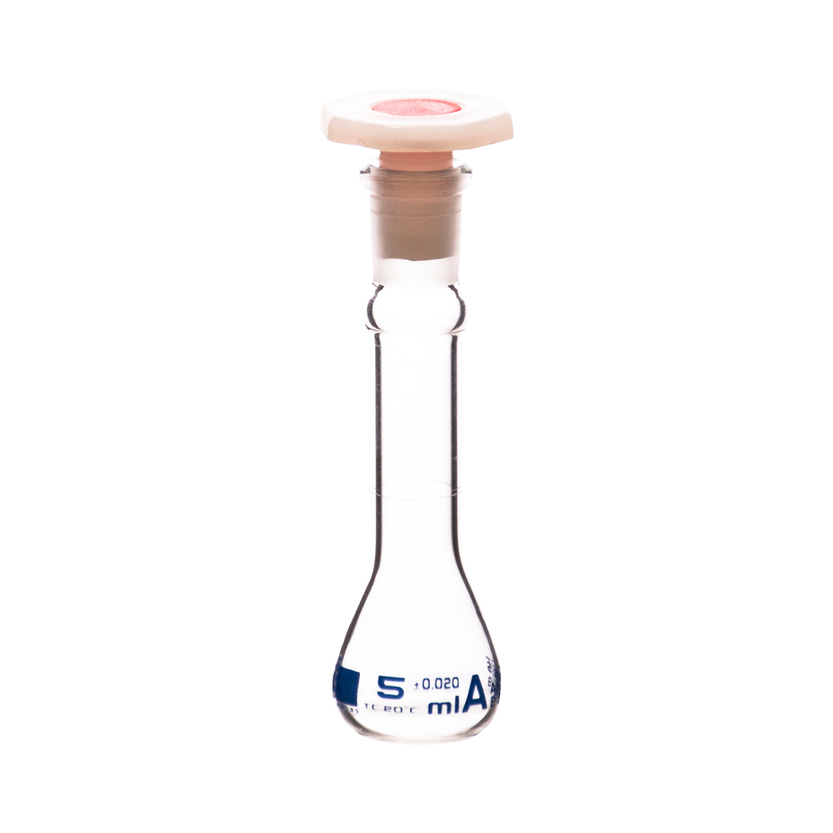 Flask Volumetric With Polypropylene Stopper ASTM-E288 STD Class A,5 ml ...