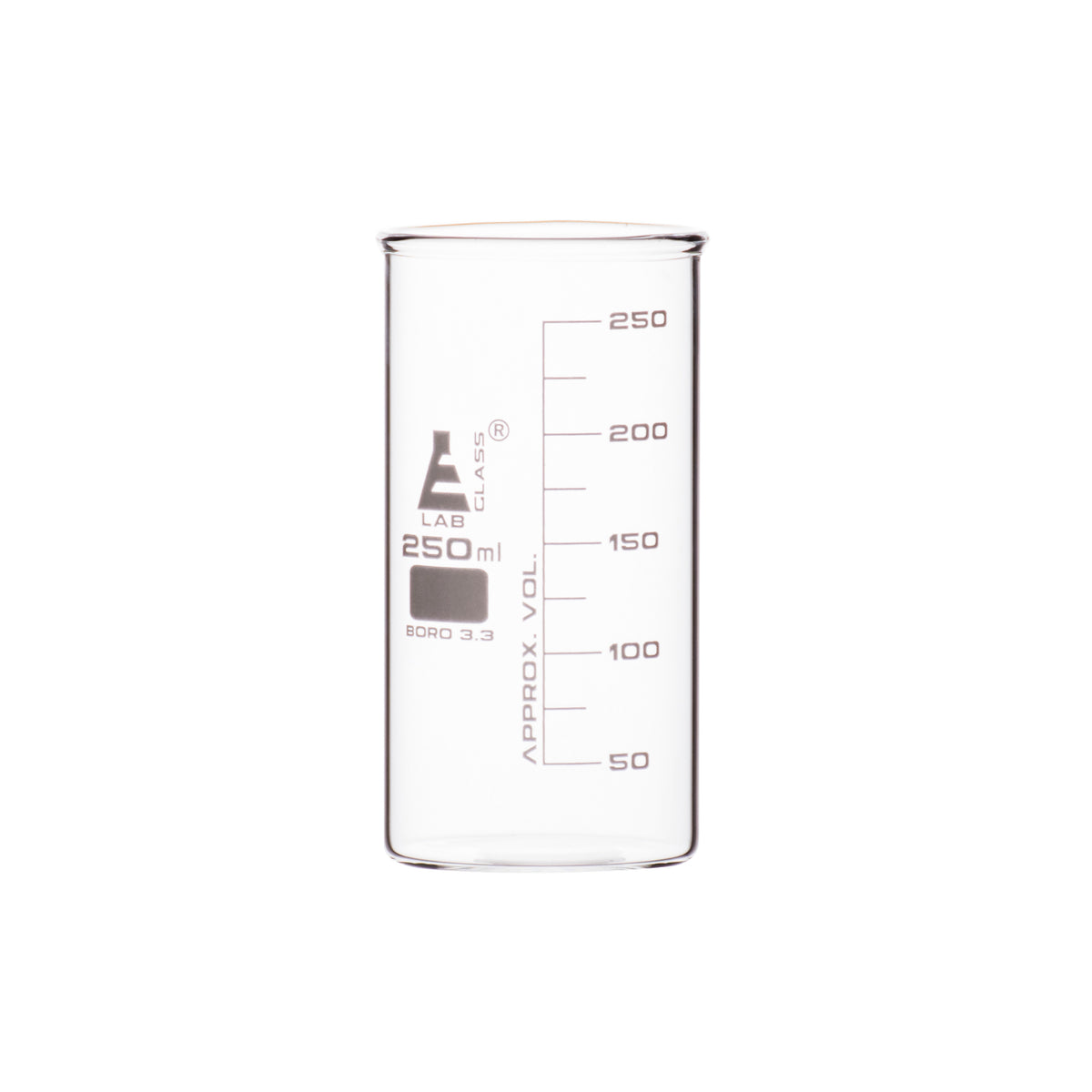 Beaker Tall form without spout made of borosilicate glass, graduated 2 ...